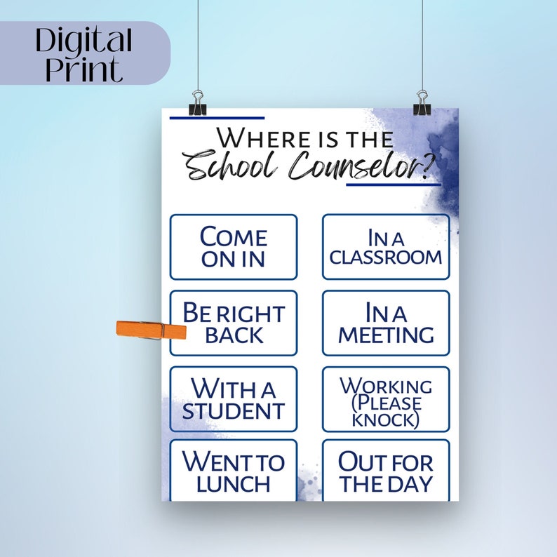 Personalized School Counselor Sign | Where is the School Counselor ...