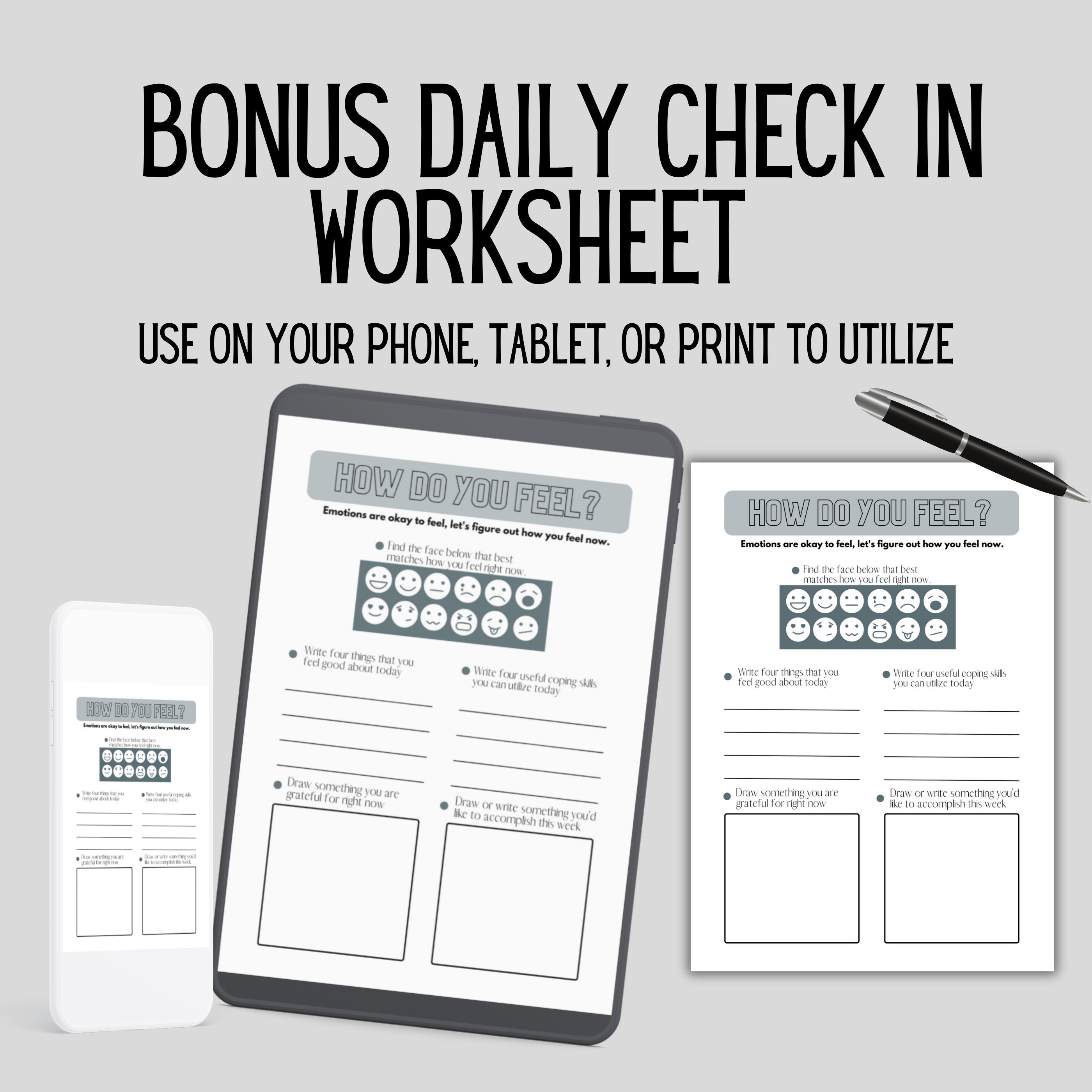 Calm Kids Kit - Comprehensive Children's Anxiety Worksheets and ...