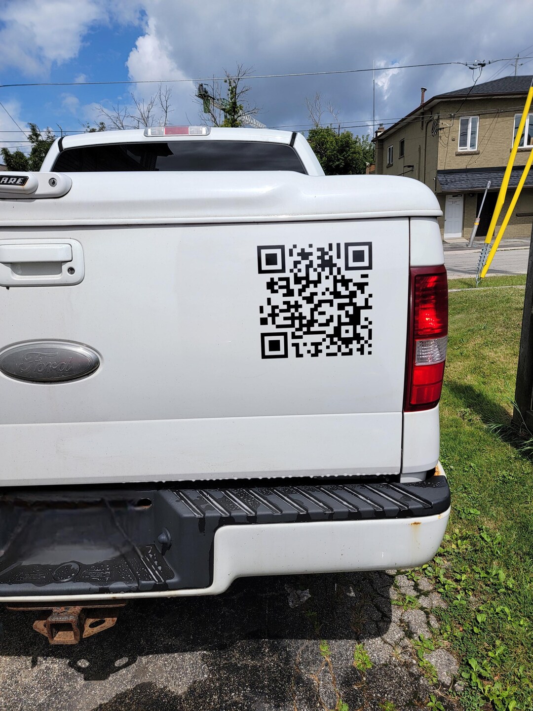 QR Code Decal for Cars, Windows, Walls Advertise Your Business, Website ...