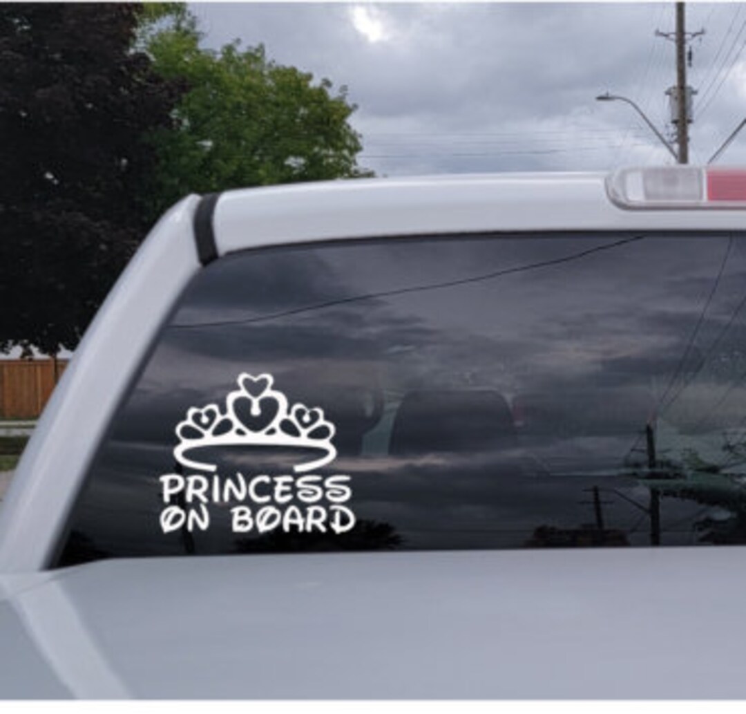 Princess on Board Decal - Etsy