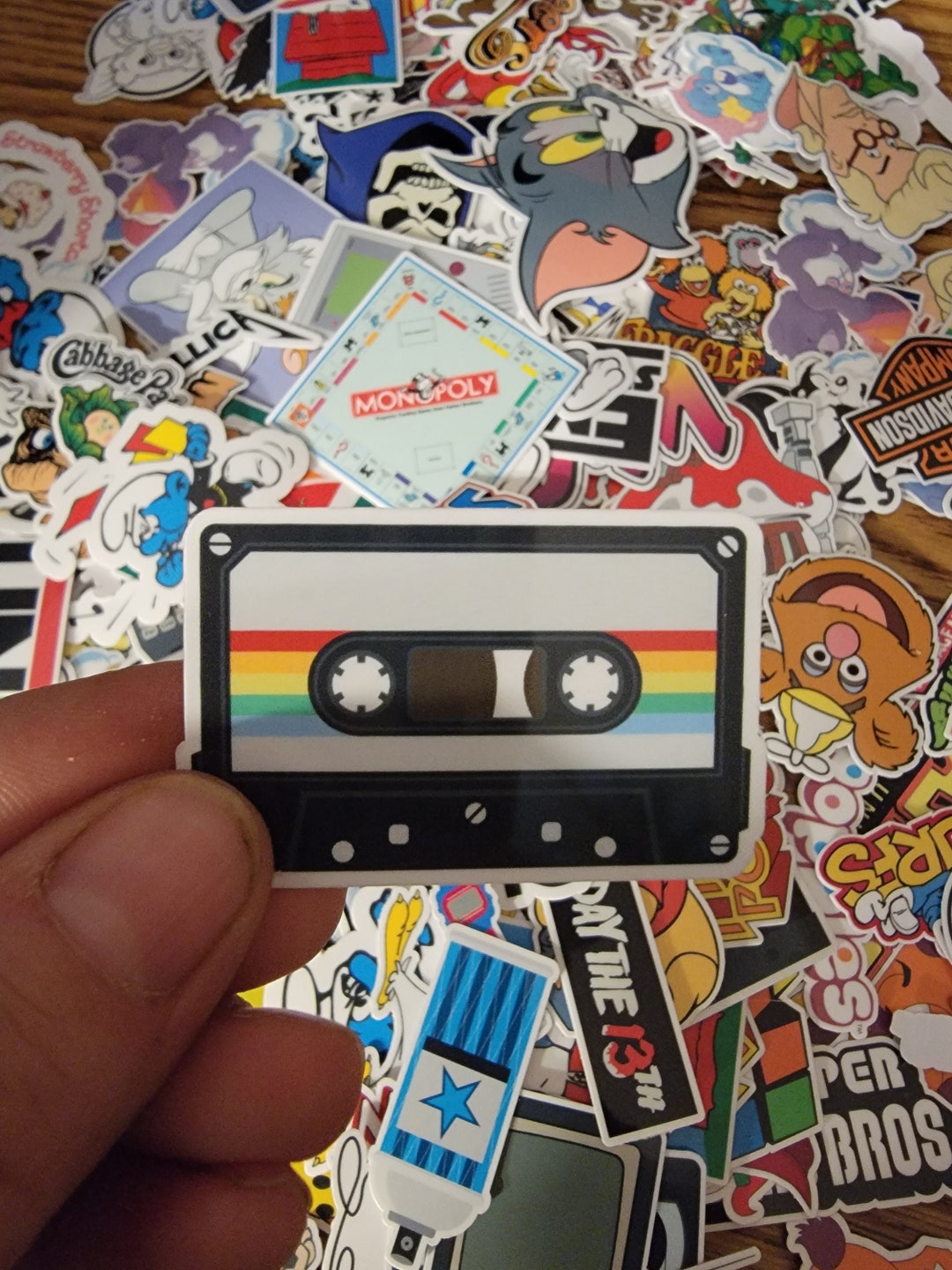 1980's Nostalgia SURPRISE Pack of 20 Laminated Stickers please READ ...