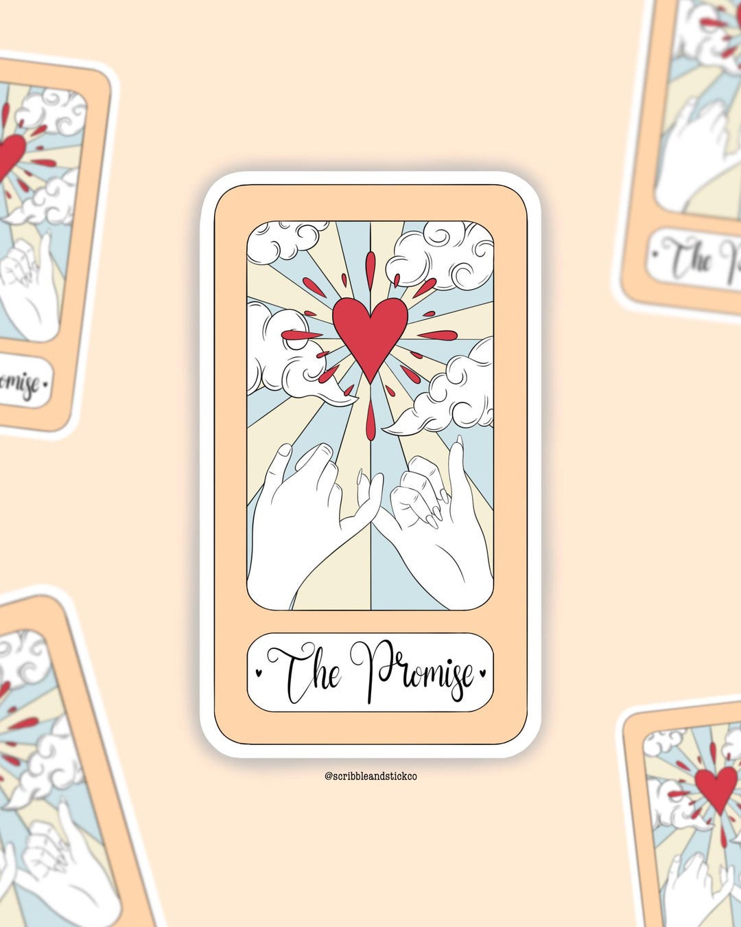 The Promise Vinyl Sticker | Book Tarot Card | Bookish Gifts | Couple ...