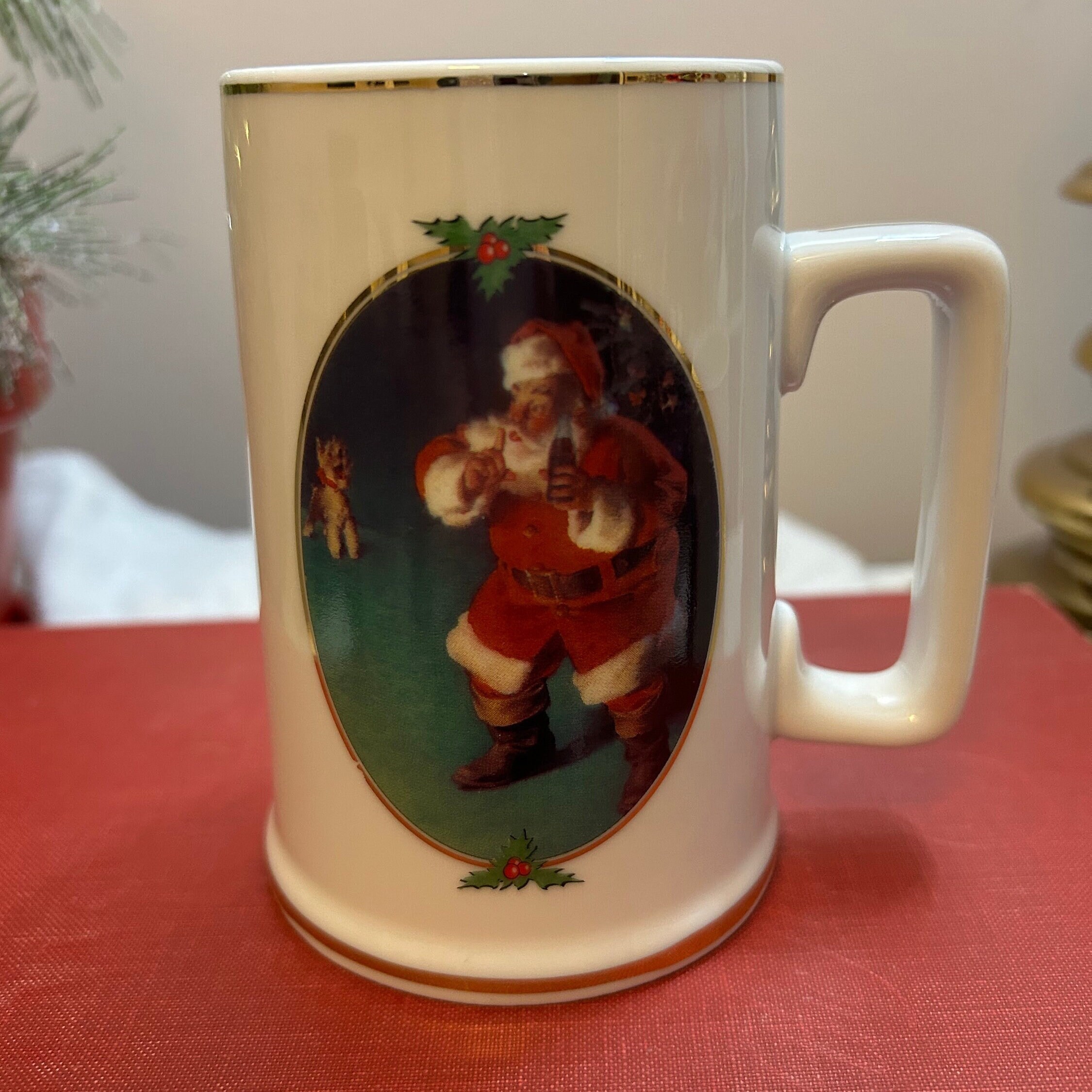 Pair of Vintage Coca Cola Santa Mugs, 1996 Collector Edition, Coffee ...