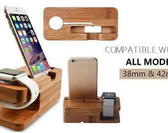 Iphone Bamboo Stand - Etsy