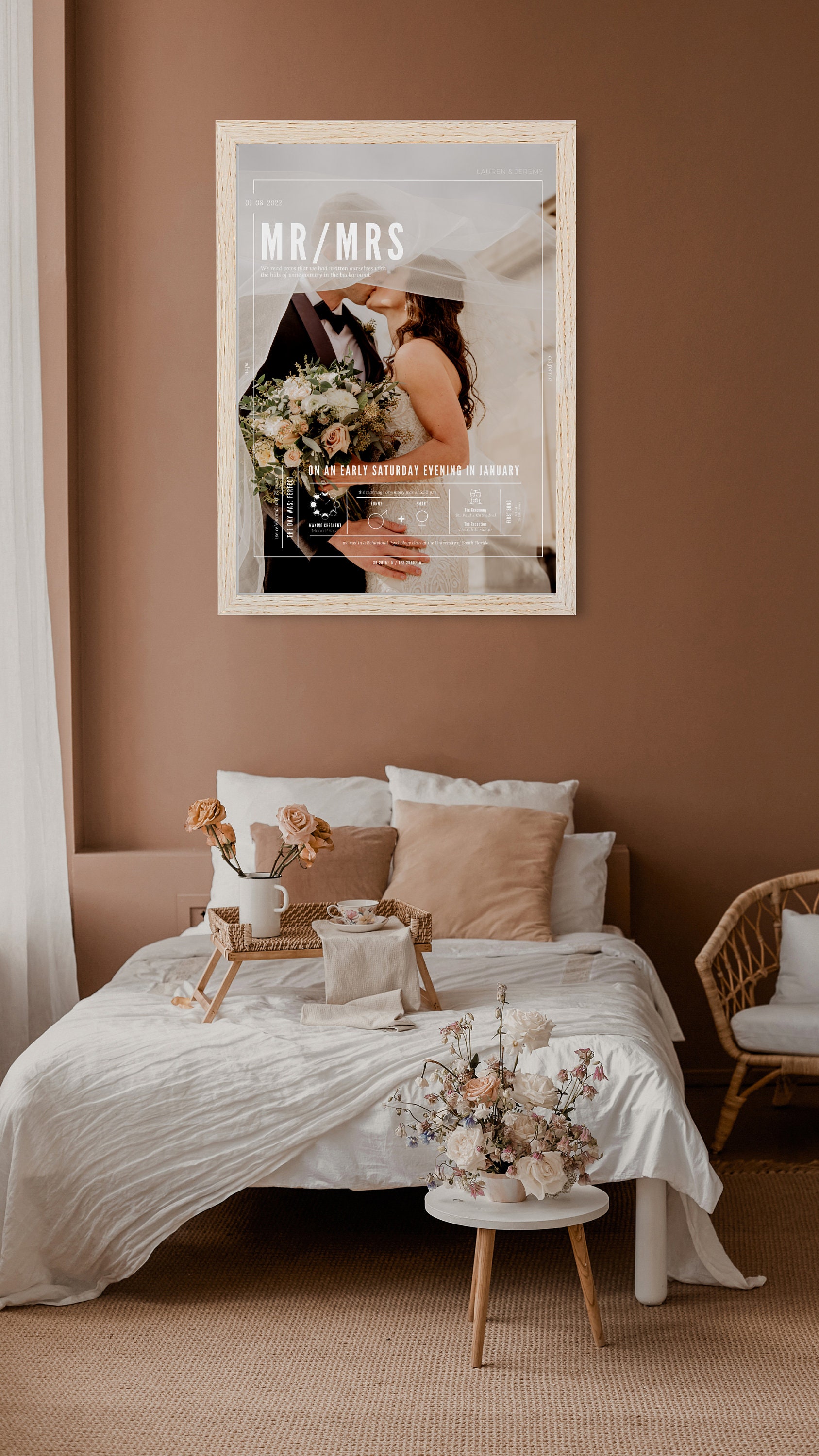 Modern Wedding Print, Wedding Poster, Wedding Gift, Marriage Poster ...