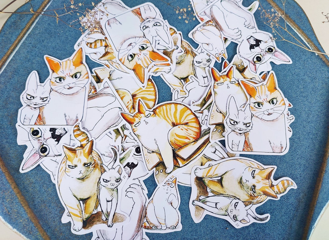 Eleceed Manhwa Cat Stickers Kayden and Kartein - Etsy