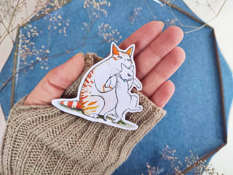 Eleceed Manhwa Cat Stickers Kayden and Kartein - Etsy