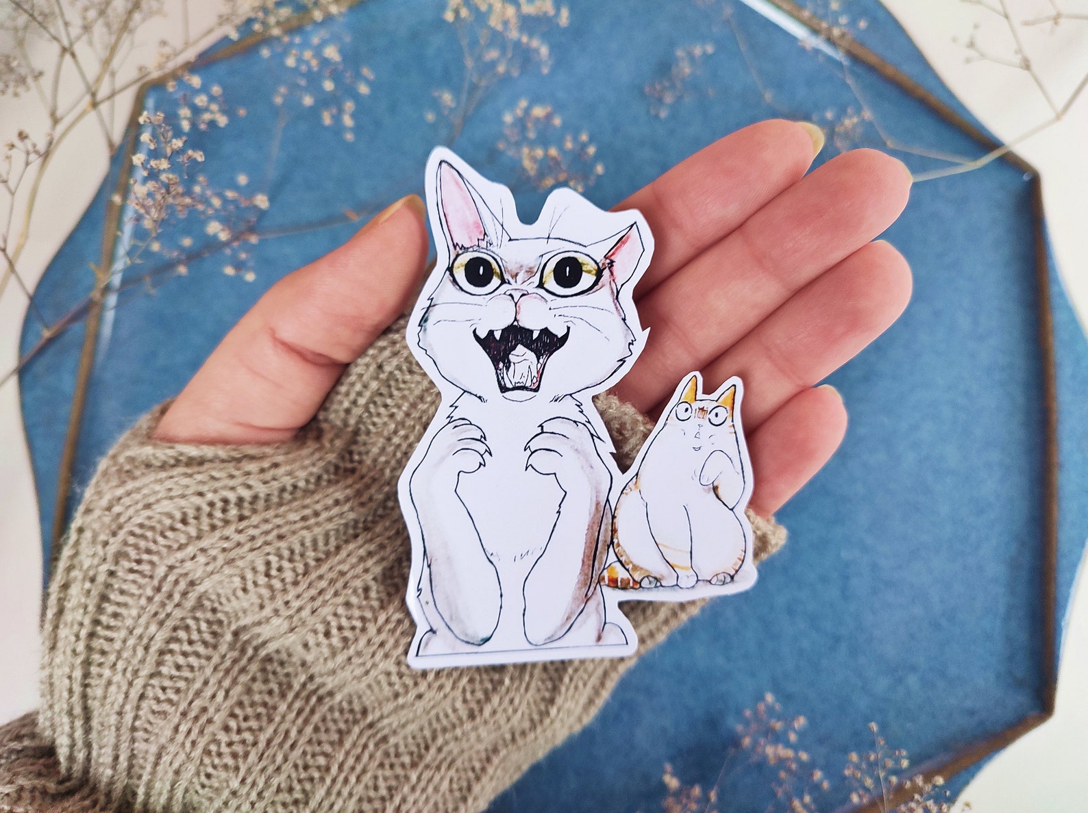 Eleceed Manhwa Cat Stickers Kayden and Kartein - Etsy
