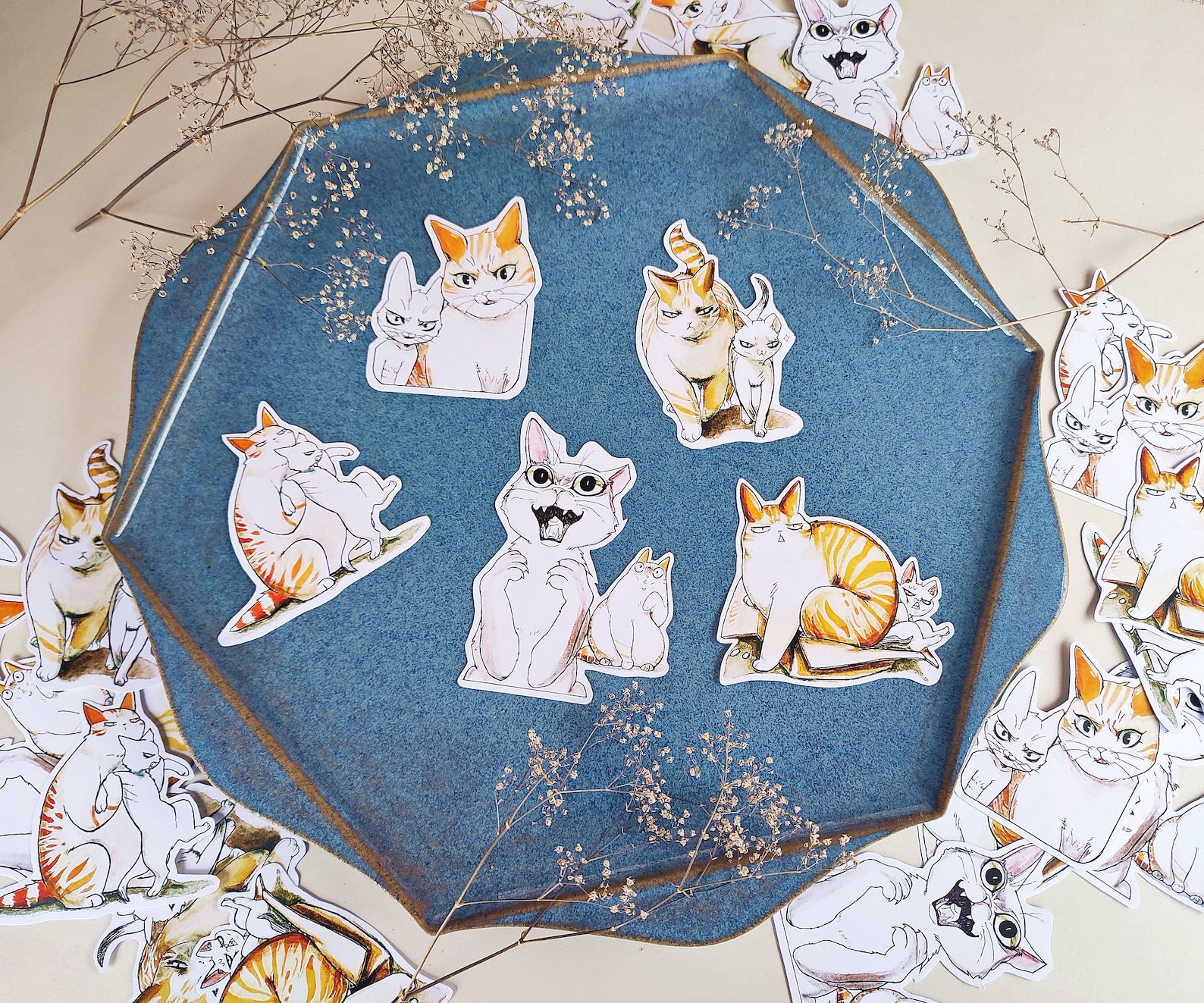 Eleceed Manhwa Cat Stickers Kayden and Kartein - Etsy