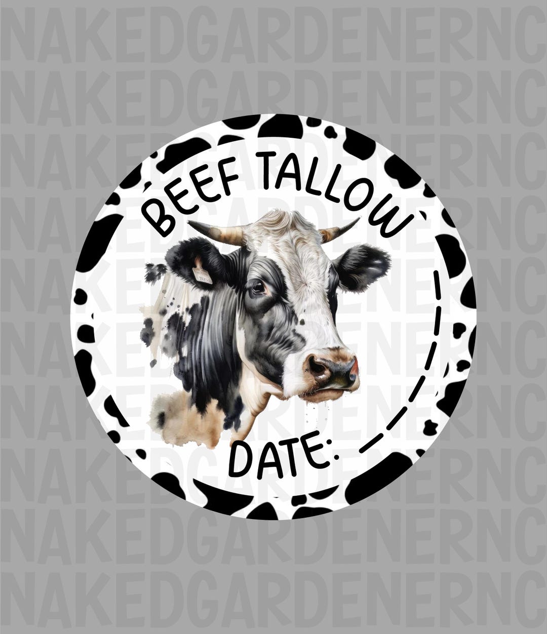 Beef Tallow Labels for Regular Mouth Jar or Wide Mouth Jar - Sheet of ...