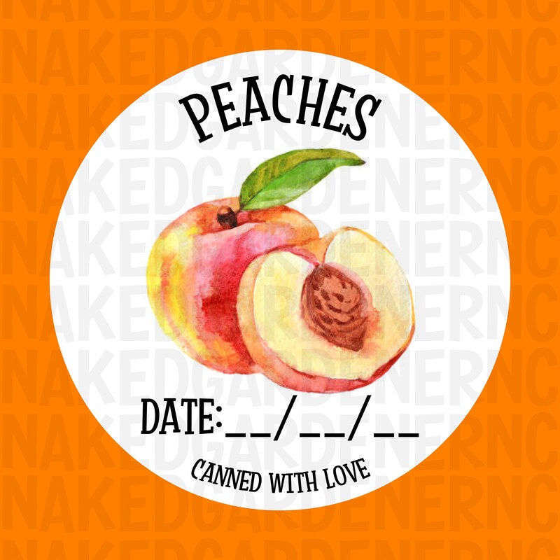 Peach Labels - Etsy