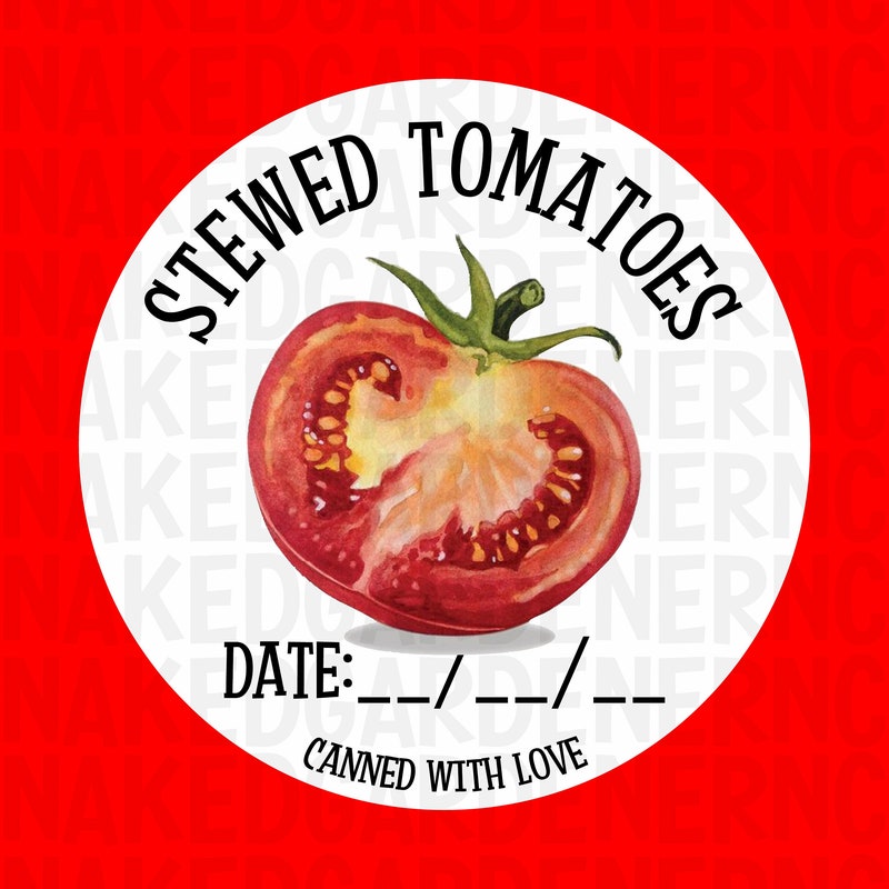 Tomato Canning Label - Etsy