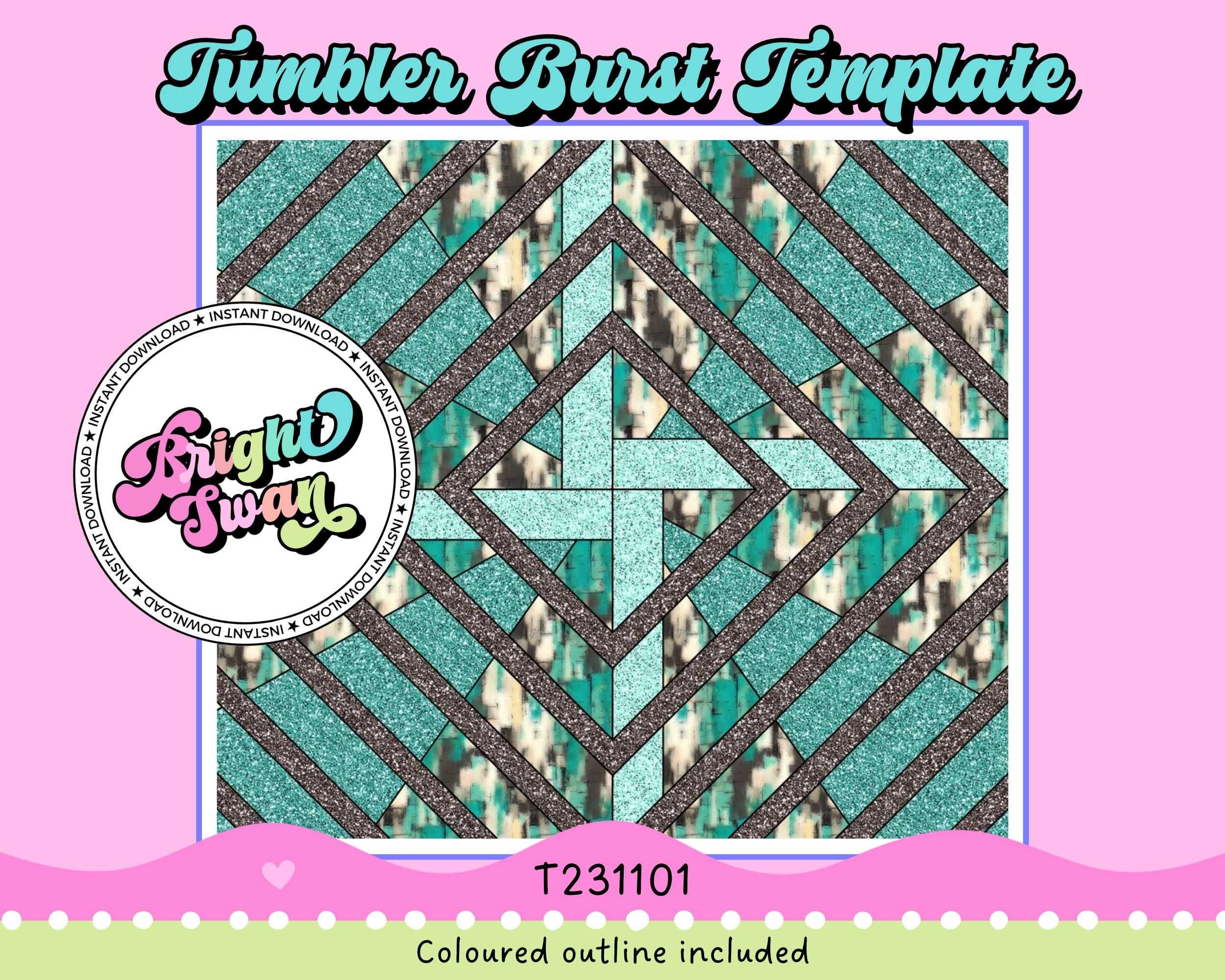 Intricate Diamond Starburst Cricut Cut File for Tumblers SVG, EPS, DXF ...