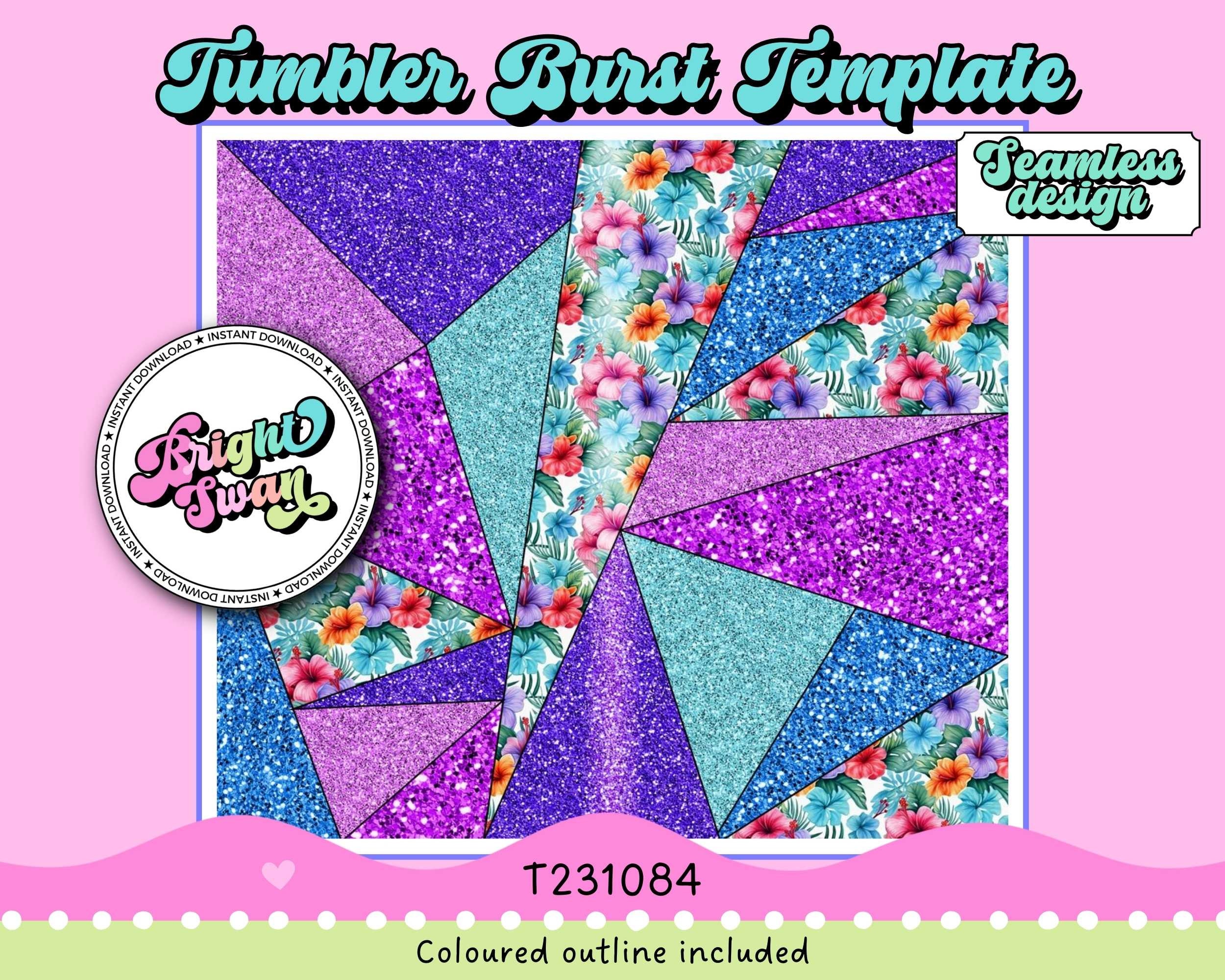 Broken Glass Tumbler Template | Quilt Template | Cricut Cut File for ...