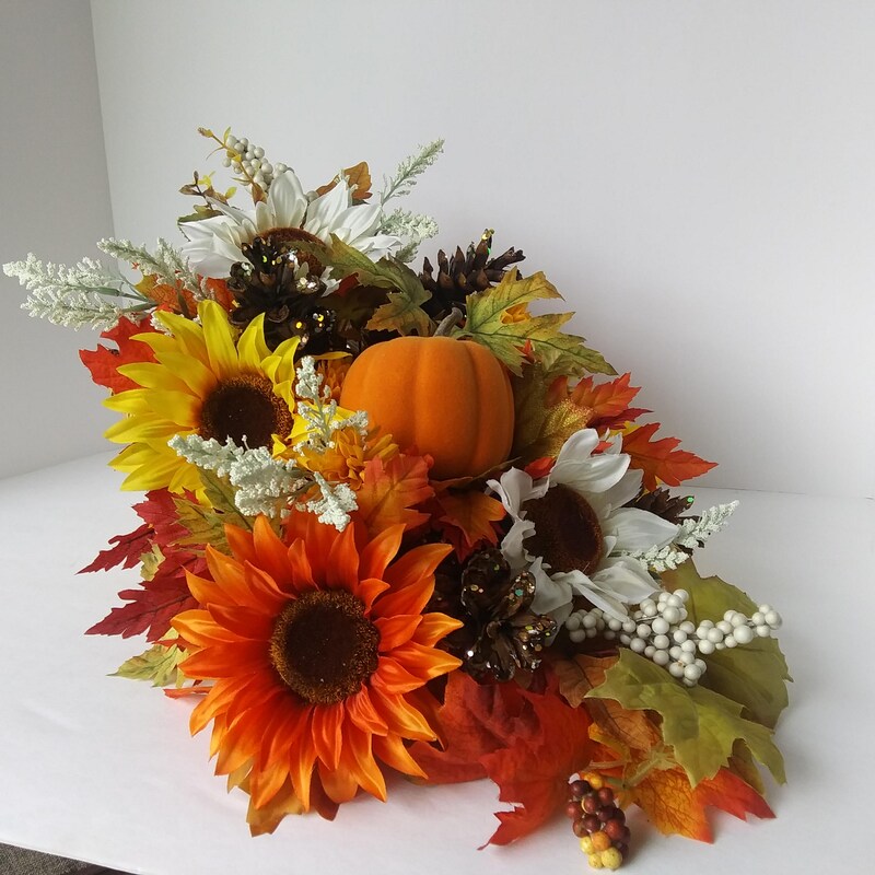 Cornucopia Flower Arrangement - Etsy