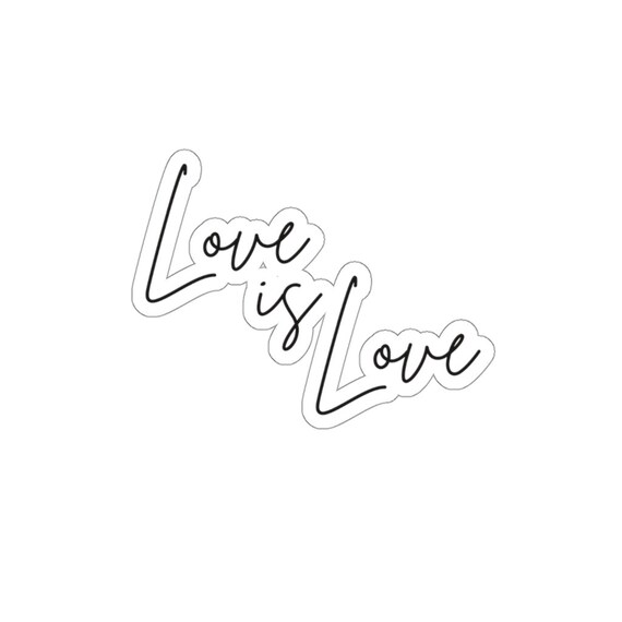 Love is Love Die-cut Sticker - Etsy