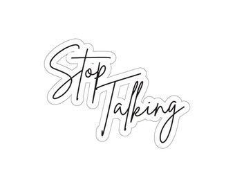 Stop Sign Vinyl Sticker Die Cut, Glossy, Vinyl 2 Sticker - Etsy