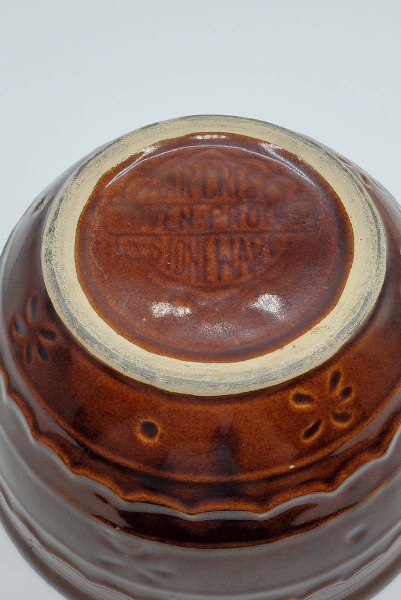 Vintage 8" Marcrest Stoneware Daisy & Dot Ovenproof Mixing Bowl in ...