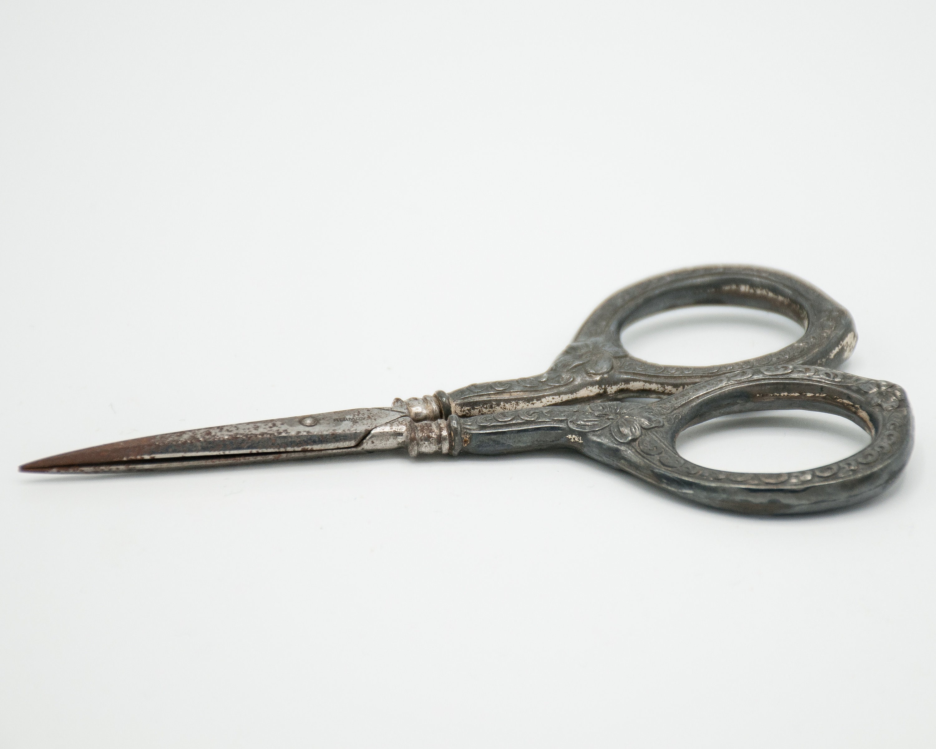 Rare Antique Sterling Silver Scissors and Antique Sewing Thimble - Etsy