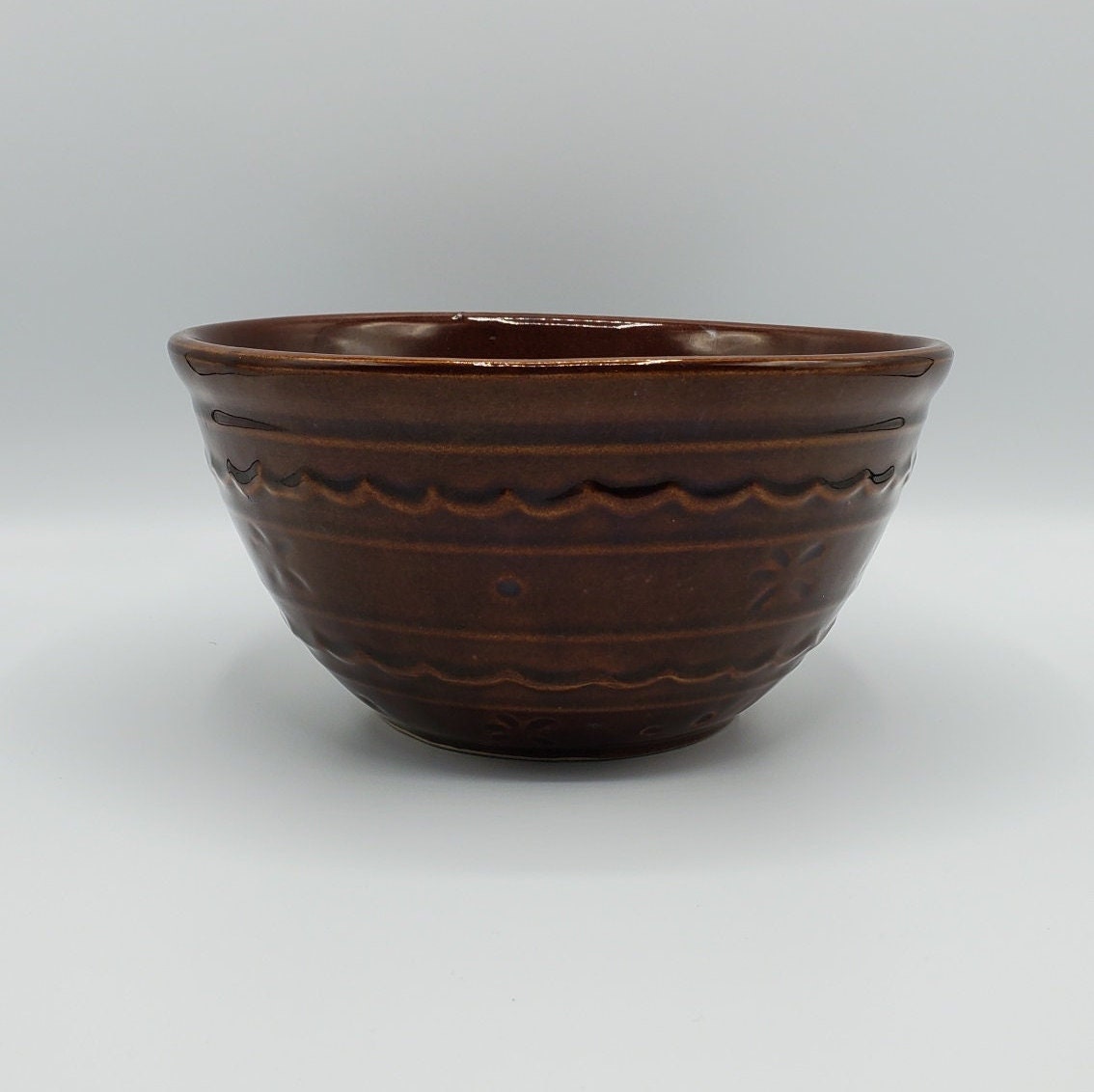 Vintage 8" Marcrest Stoneware Daisy & Dot Ovenproof Mixing Bowl in ...