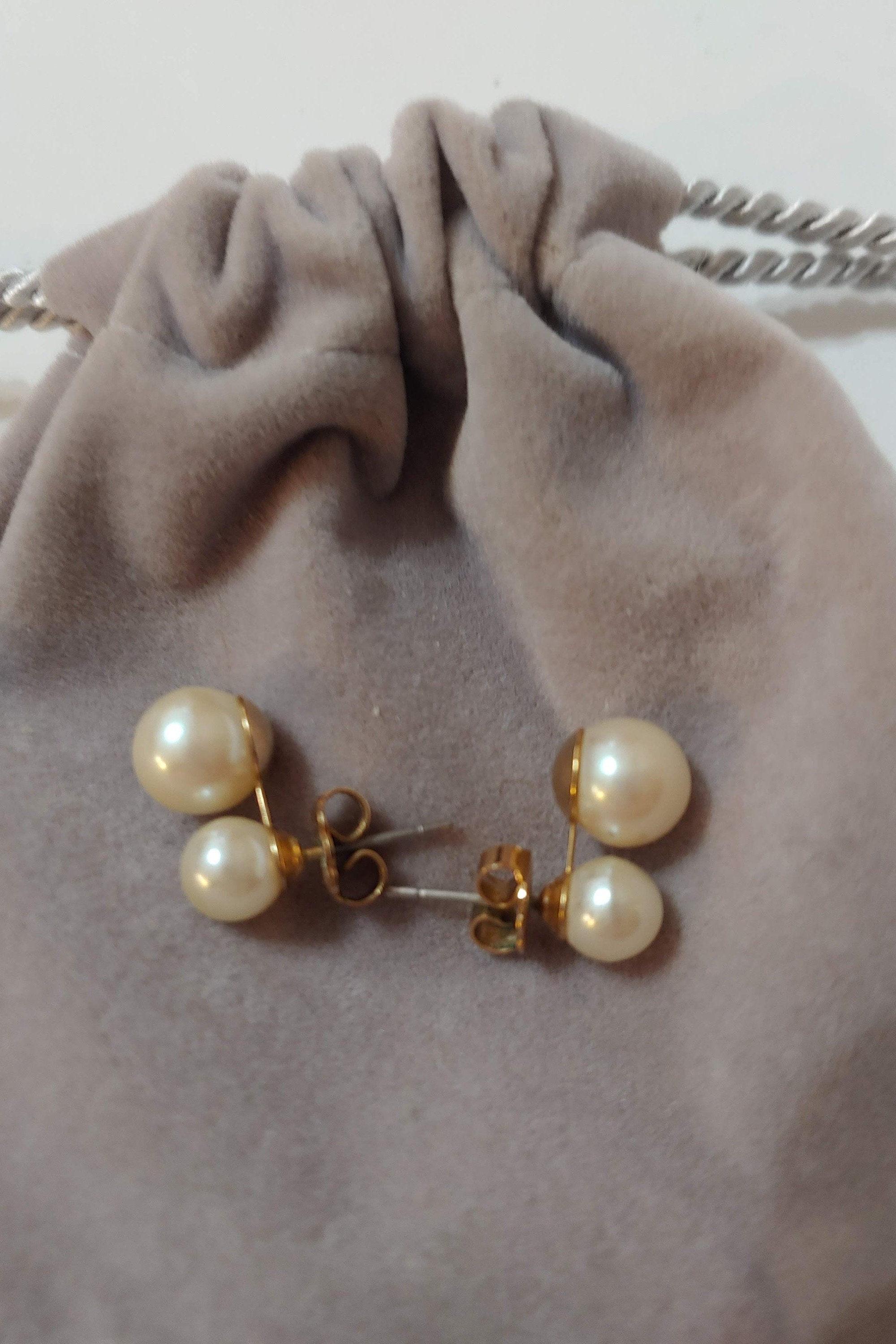 Rare Vintage Avon Pearl Necklace and Matching Earring Set - Etsy