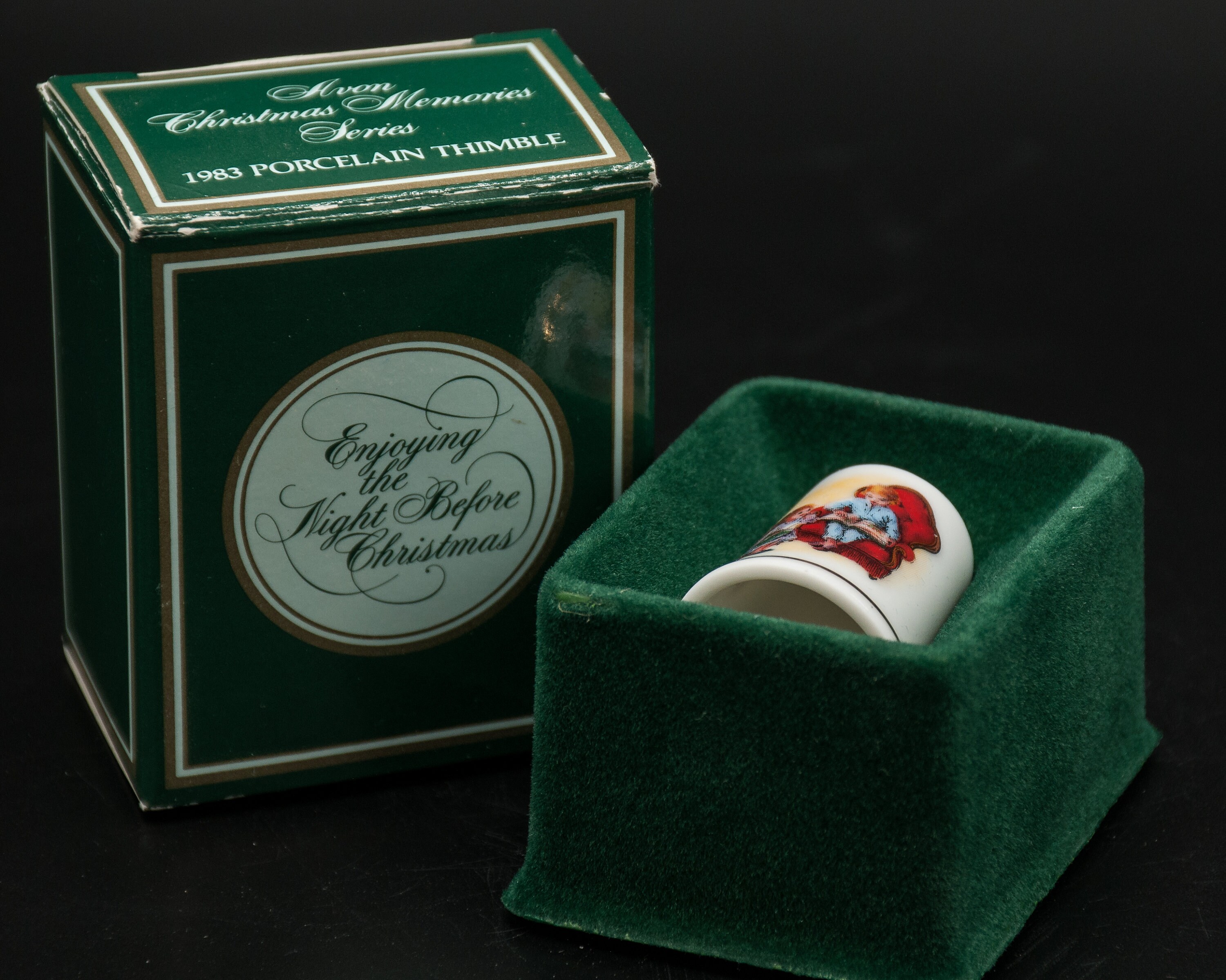 Vintage Avon Christmas Thimble and a Decorative Egg With an Angel - Etsy