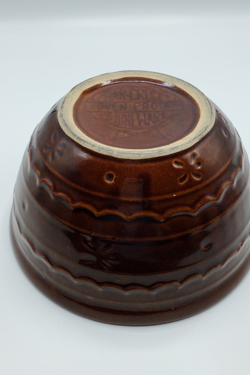 Vintage 8" Marcrest Stoneware Daisy & Dot Ovenproof Mixing Bowl in ...