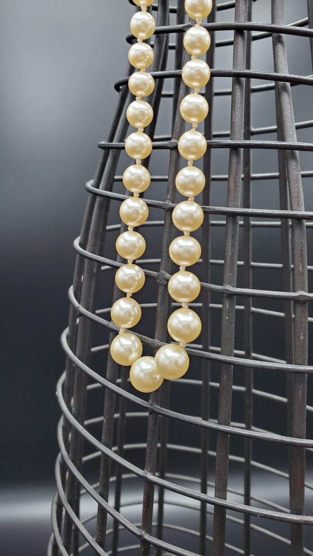 Rare Vintage Avon Pearl Necklace and Matching Earring Set - Etsy