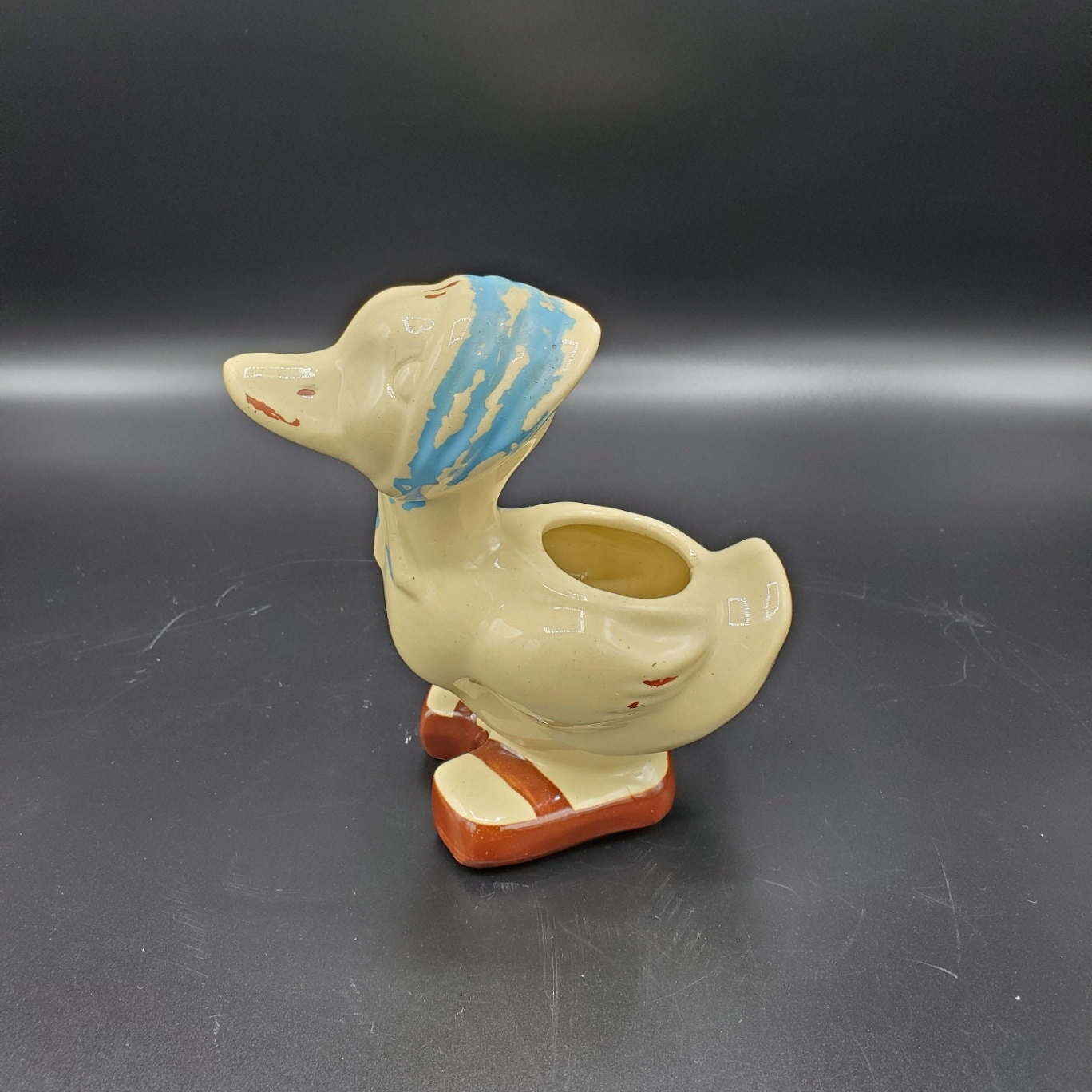 Vintage USA NS Co. Painted Art Pottery Duck Planter - Etsy