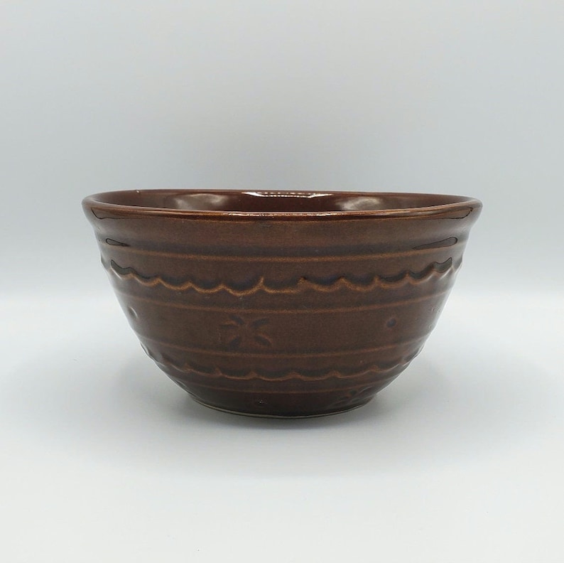 Vintage 8" Marcrest Stoneware Daisy & Dot Ovenproof Mixing Bowl in ...