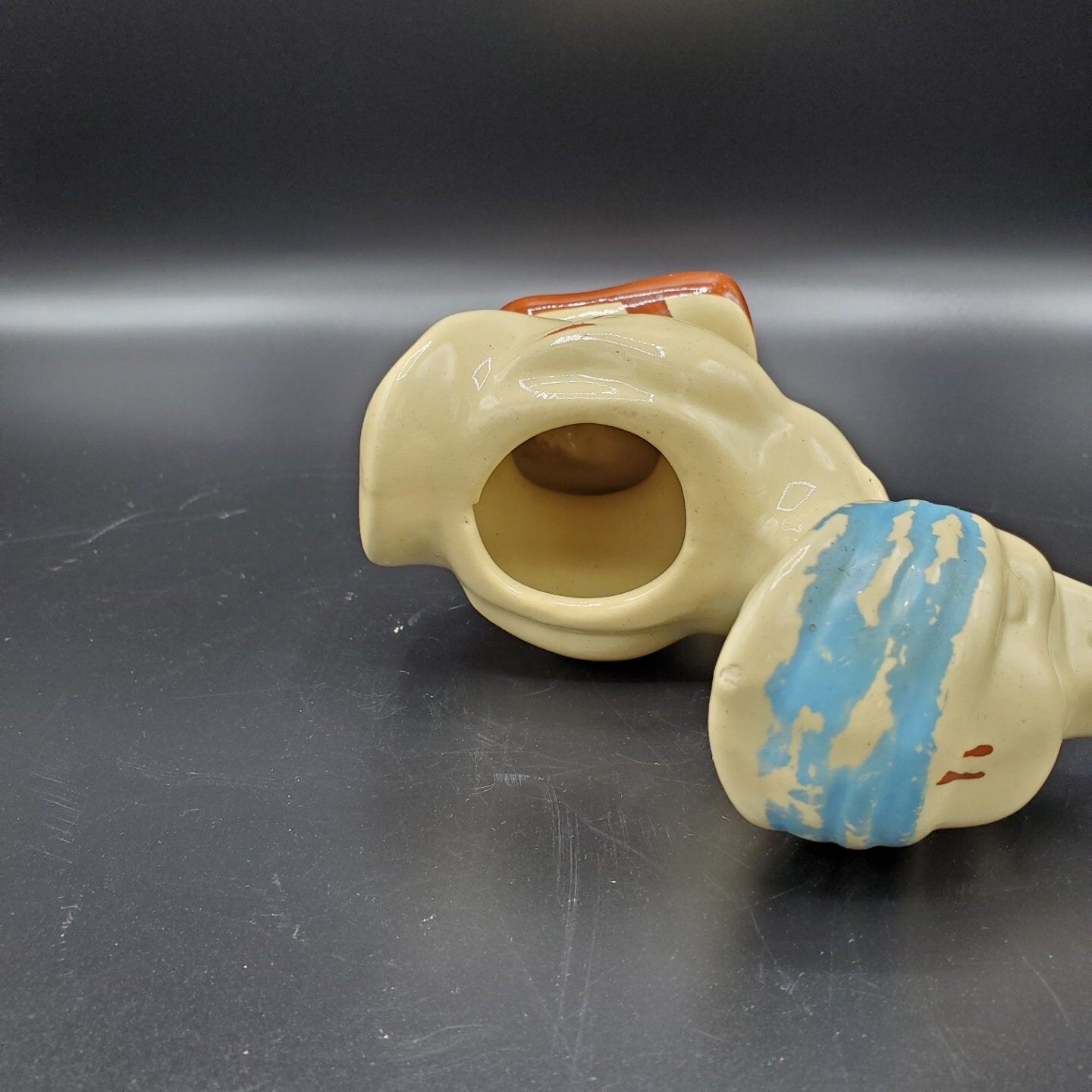 Vintage USA NS Co. Painted Art Pottery Duck Planter - Etsy