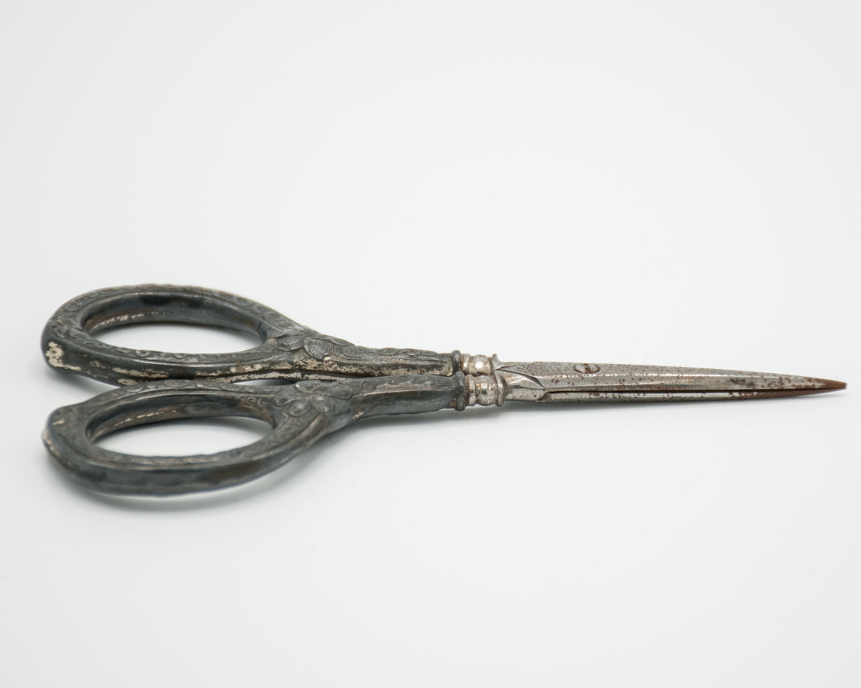 Rare Antique Sterling Silver Scissors and Antique Sewing Thimble - Etsy