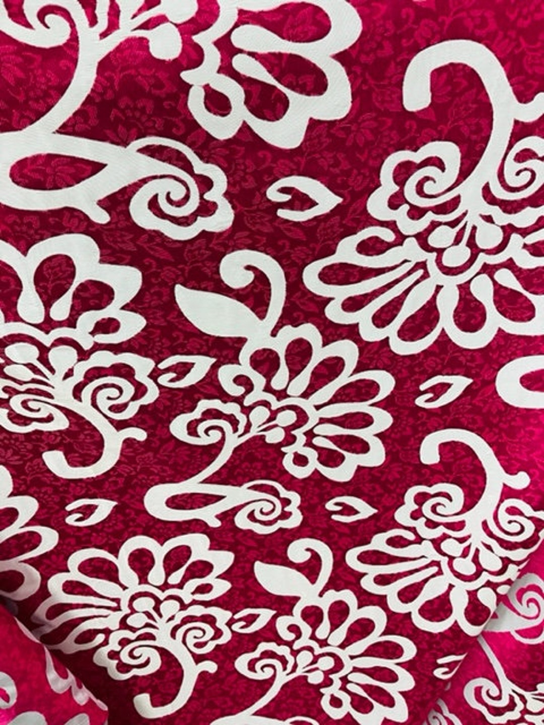 Hot Pink Dabbles Face Mikado Jacquard Brocade Great for Dress Prom ...