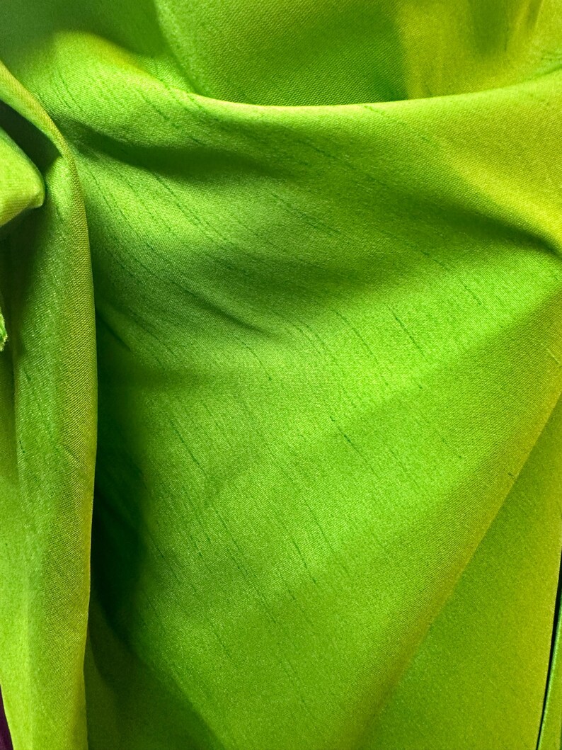 Lime Green Shantung Great Fabrics for Dress Jacket Skirt and More Made ...