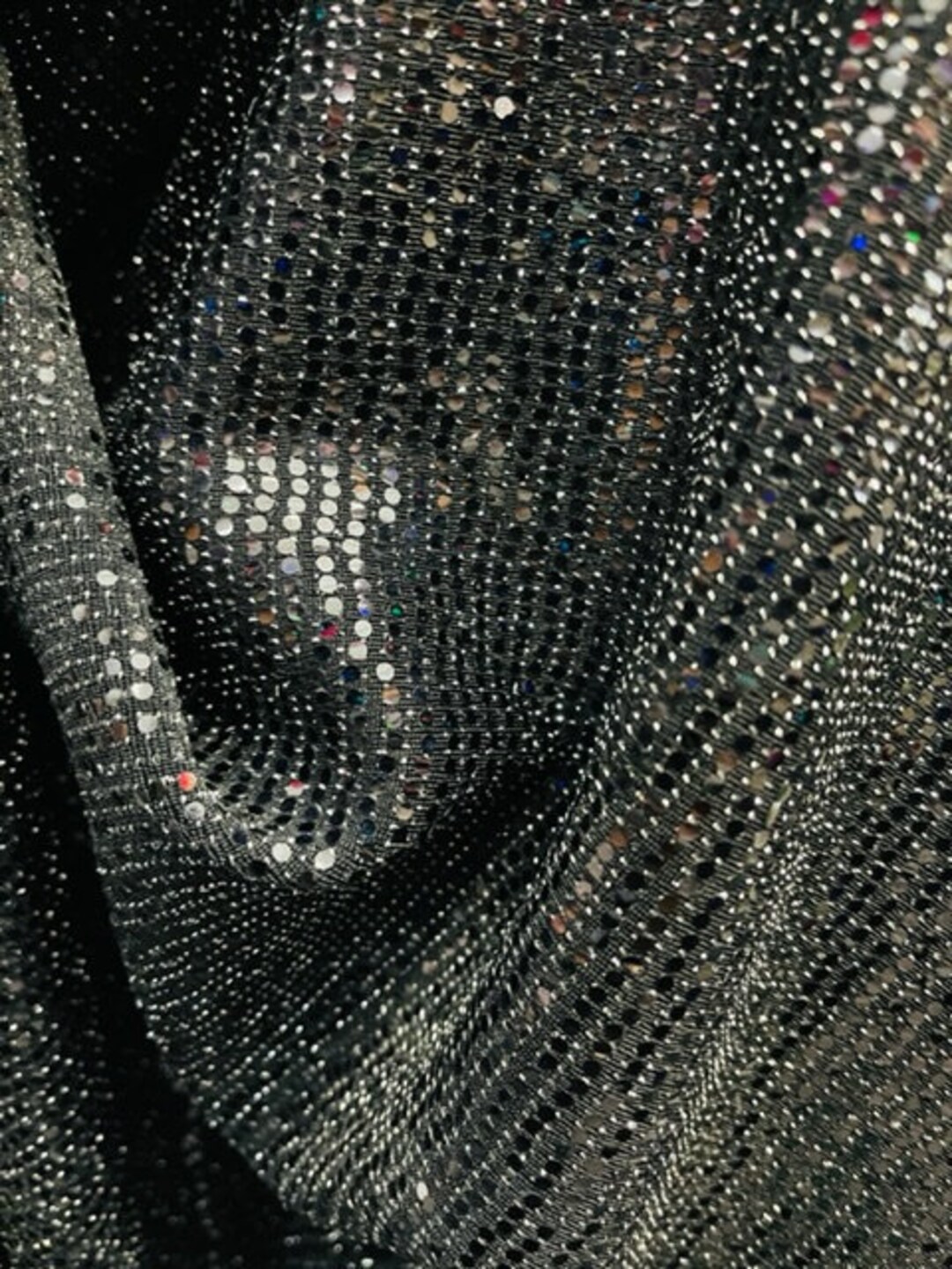 Jet Black Designer Sequence Great Fabrics for Prom Dress Evening ...