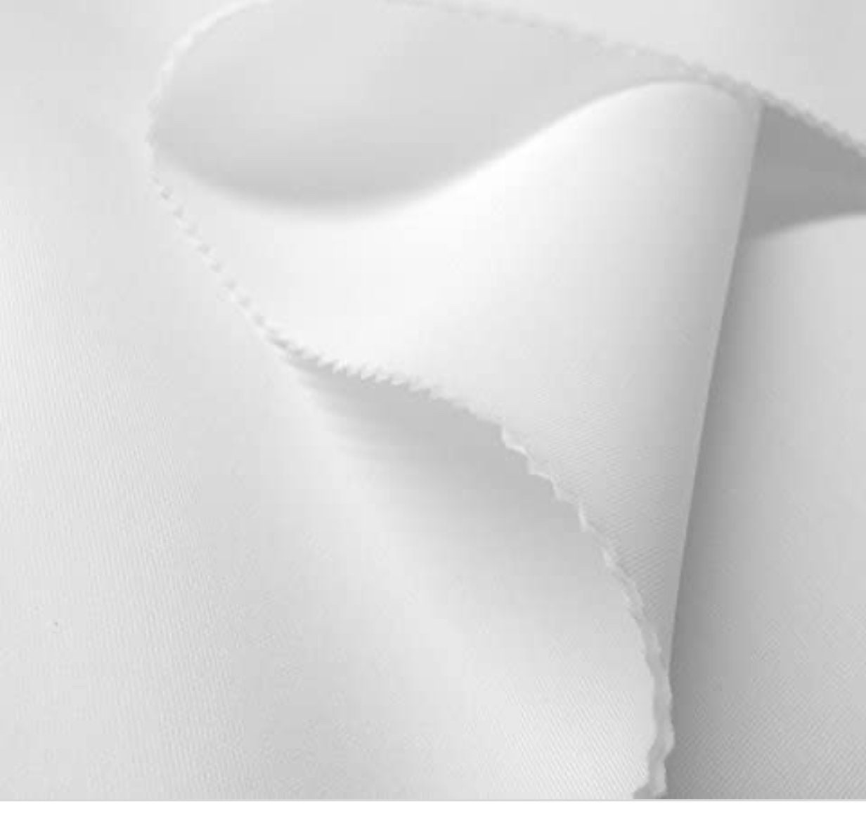 SNOW WHITE Neoprene 400GSM Great for Wedding Dress Prom Evening Dress ...