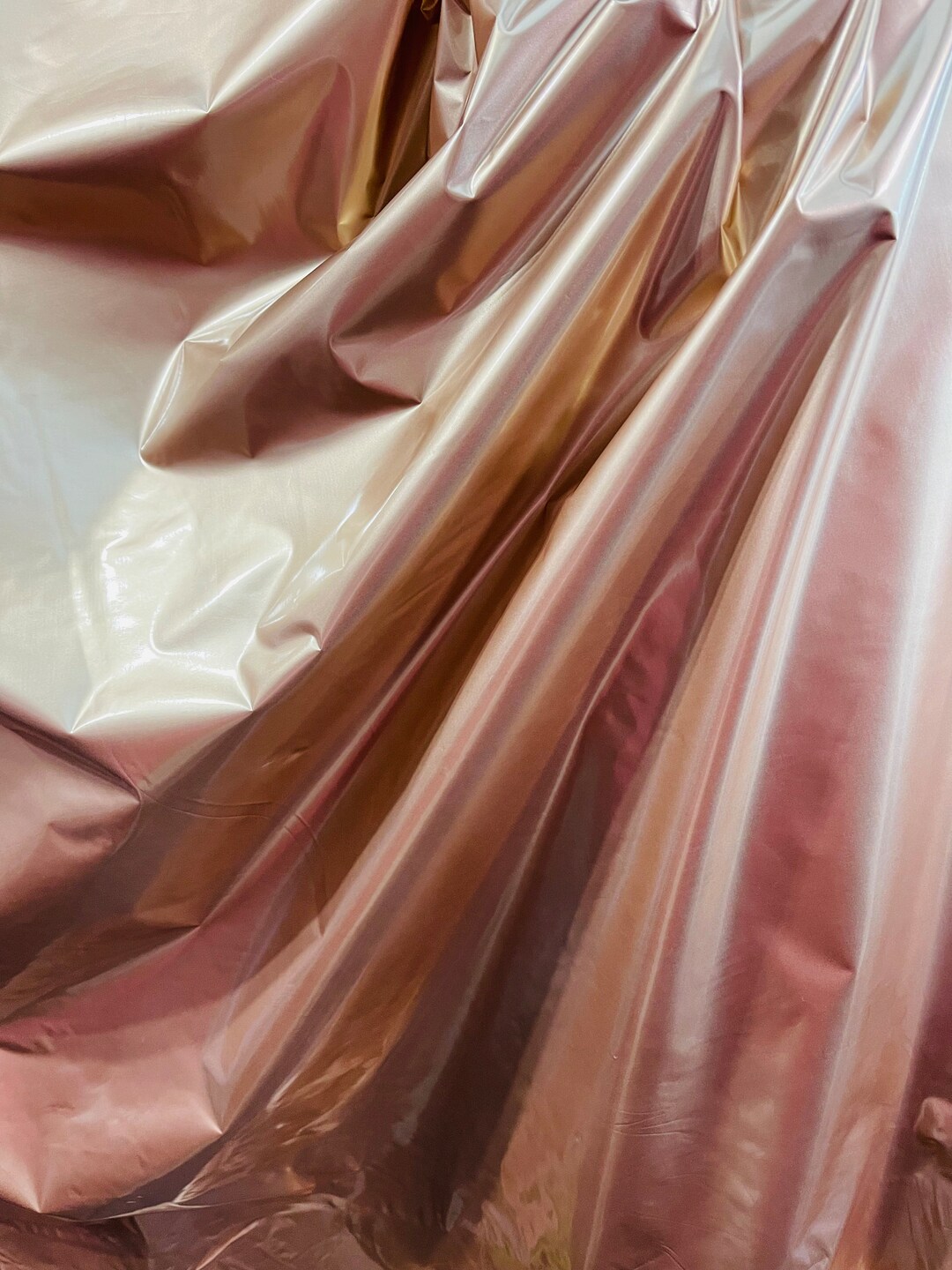 Super Shinny Gold Stretch Vinyl Great Fabrics for Dress Jacket Suit and ...