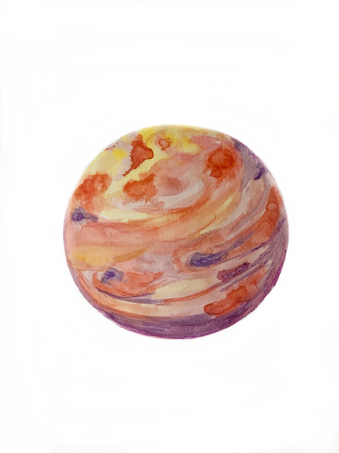 Pluto Watercolor Print - Etsy