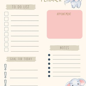 Pastel Explainer Cute Weekly & Daily Planner, Printable Weekly Planner ...