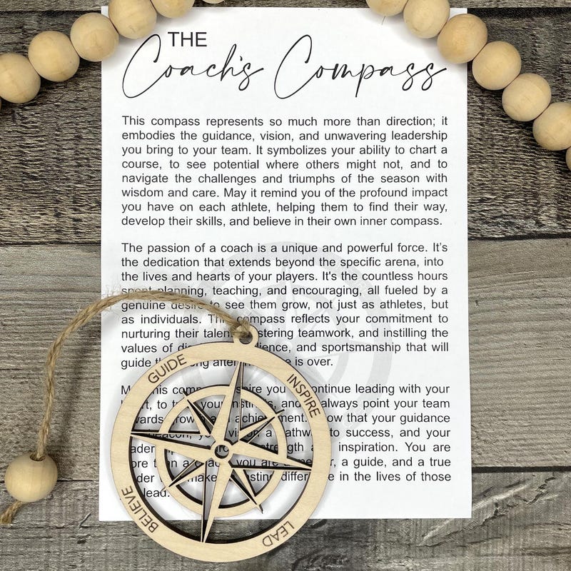 Coach Compass - Etsy