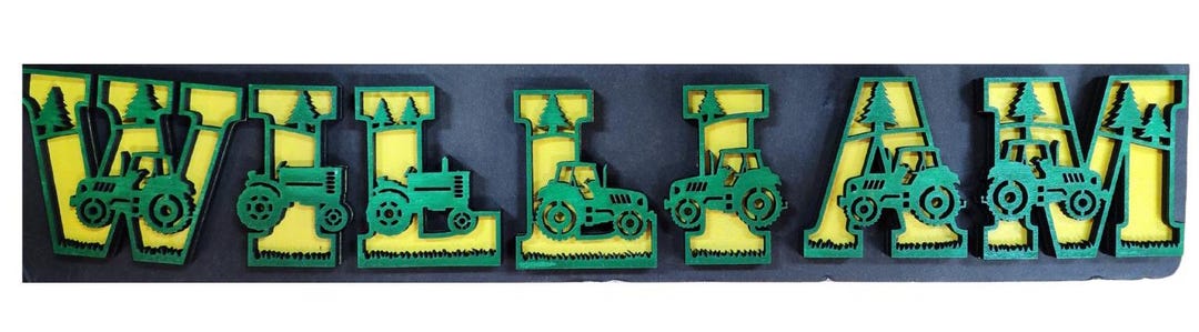 Tractor Themed Letters for a Wall Sign - Etsy