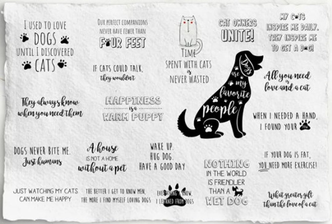 Pet Quotes SVG - Etsy
