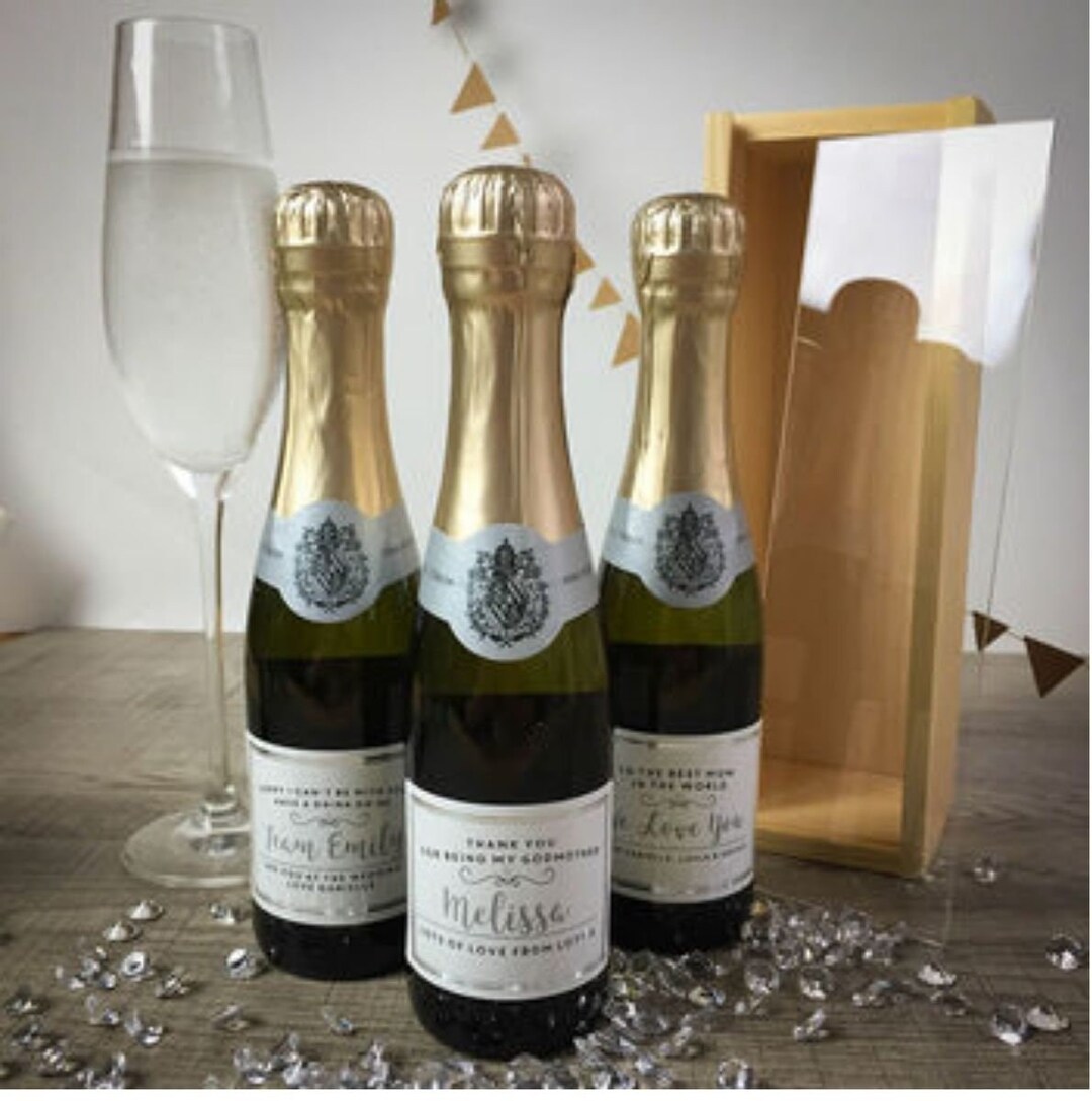 Custom Labels for Mini Champaign Bottles, Adding Elegance to Your ...
