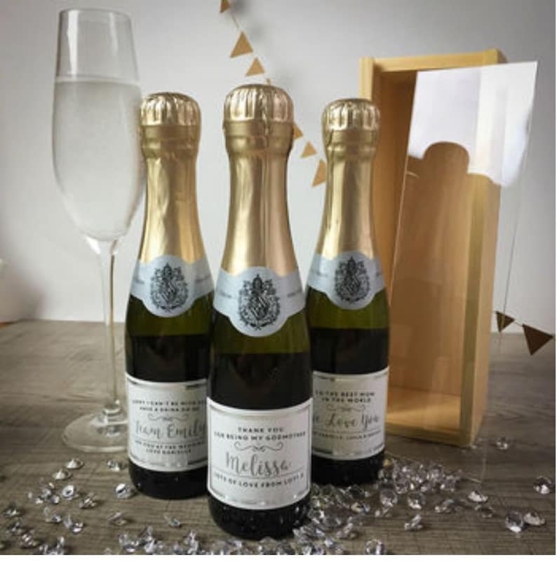 Custom Labels for Mini Champaign Bottles, Adding Elegance to Your ...