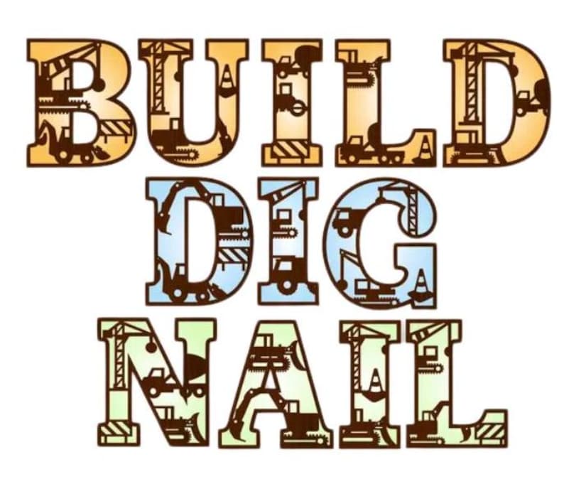 Construction Themed Letters for a Wall Sign - Etsy