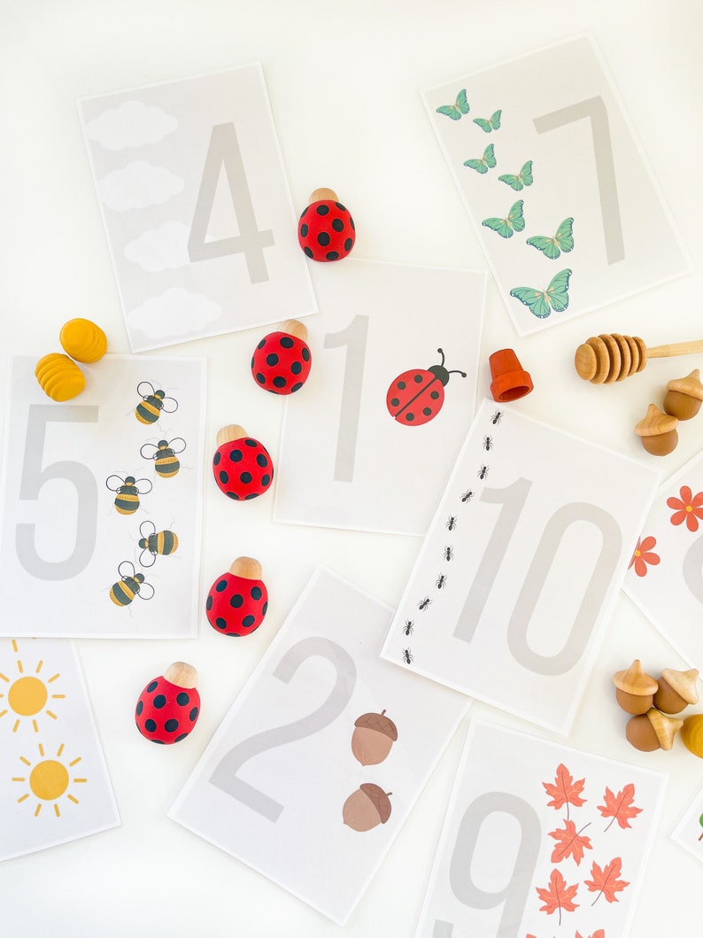 Digital Download Counting Flash Cards ABC, Phonics, Educational ...