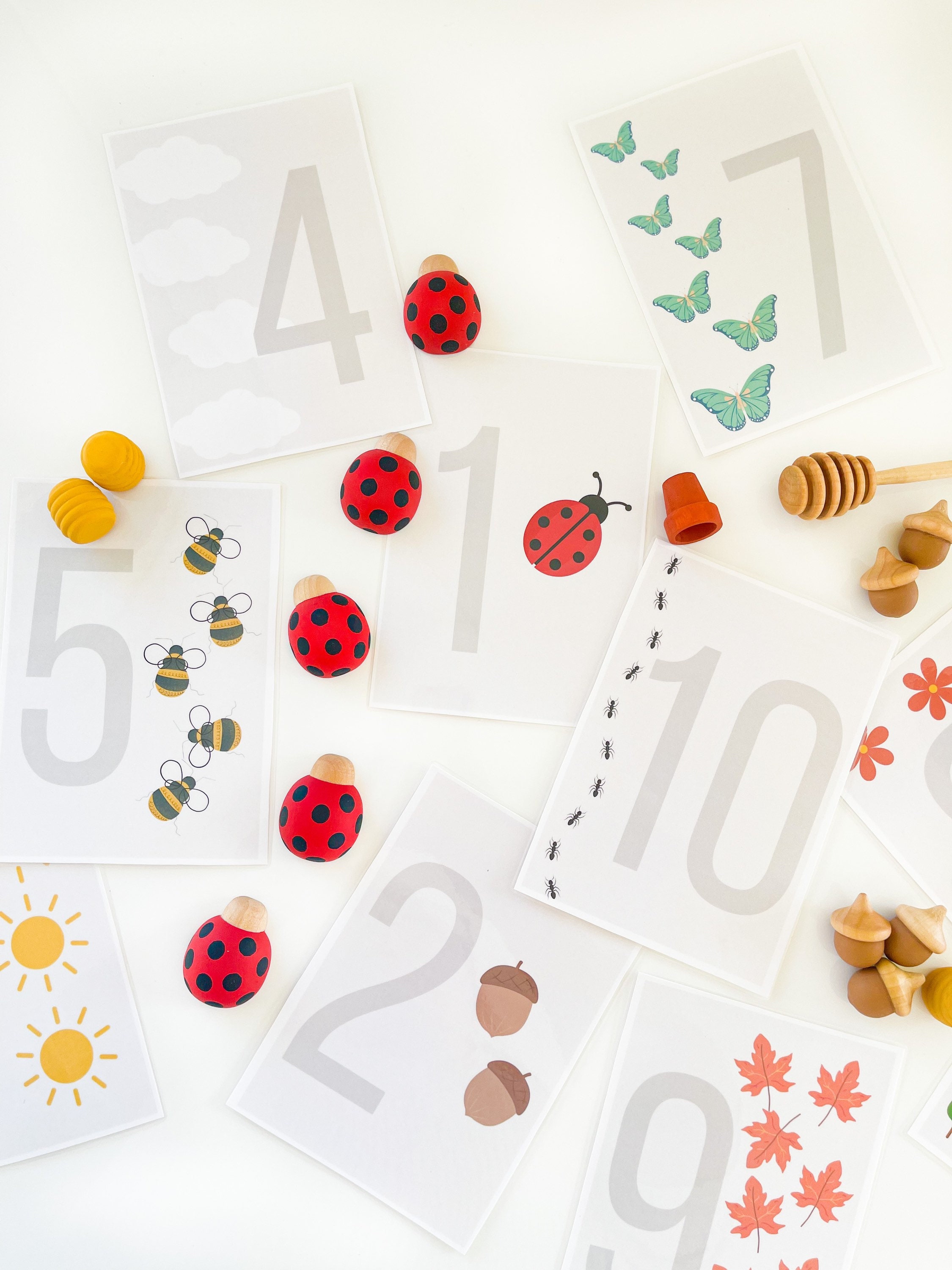 Digital Download Counting Flash Cards ABC, Phonics, Educational ...