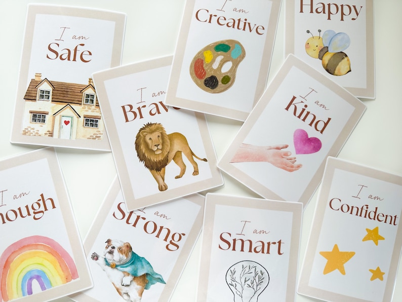 Printable Affirmation Cards for Kids (children’s, Positive, Positivity ...