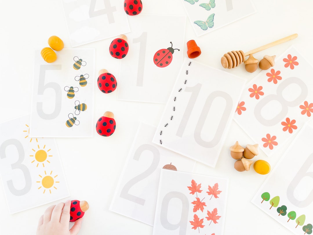 Digital Download Counting Flash Cards (ABC, Phonics, Educational ...