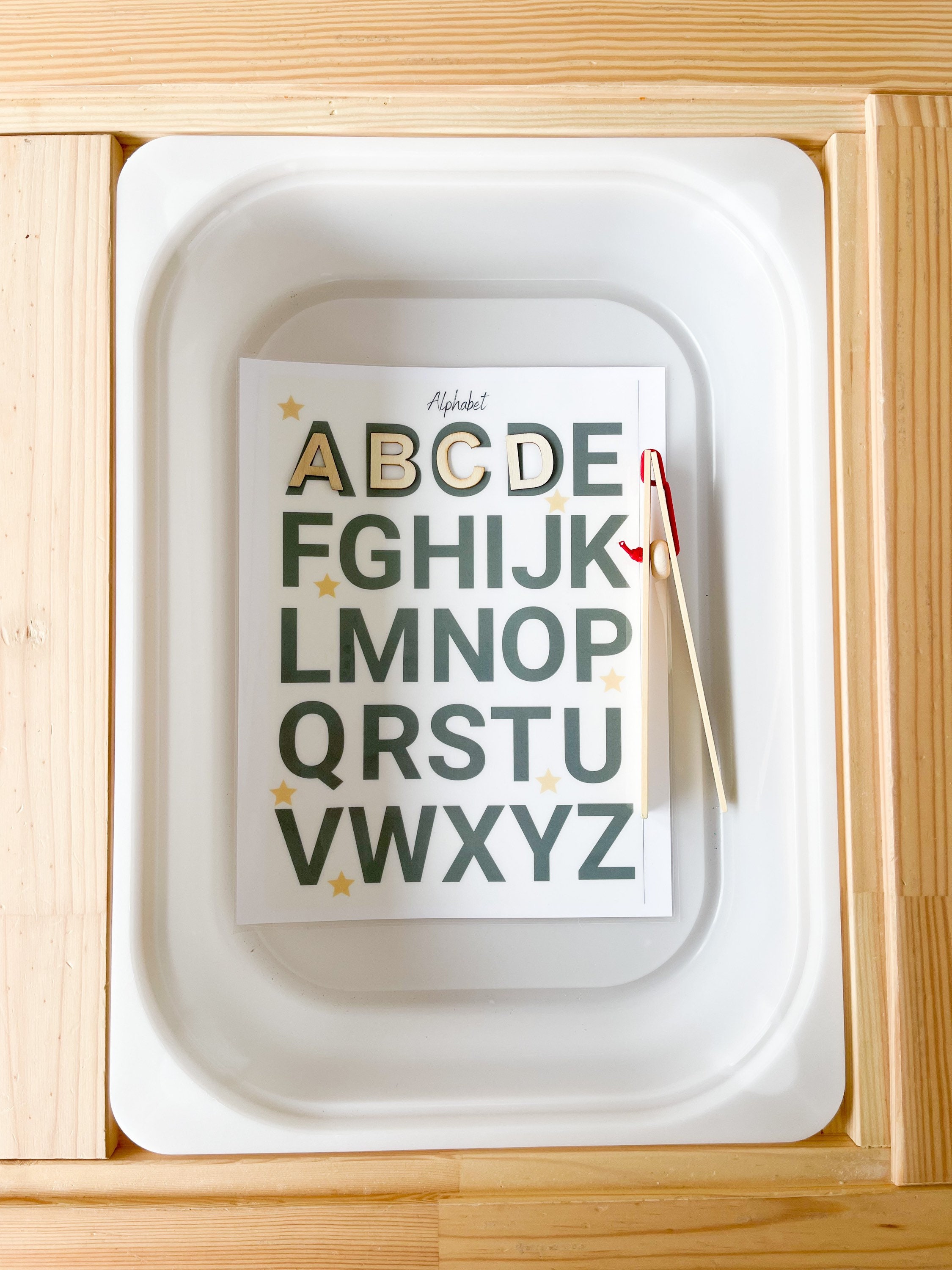 Printable Alphabet Chart (poster, Flisat Insert, Homeschool, Toddler ...